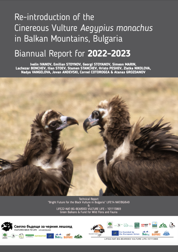 Report 2022-2023: Cinereous Vulture Reintroduction in the Balkan ...